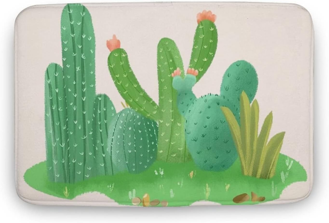 Various Succulents Cactus Cacti Door Mat,Cactus Welcome Mats,Plant Door ...