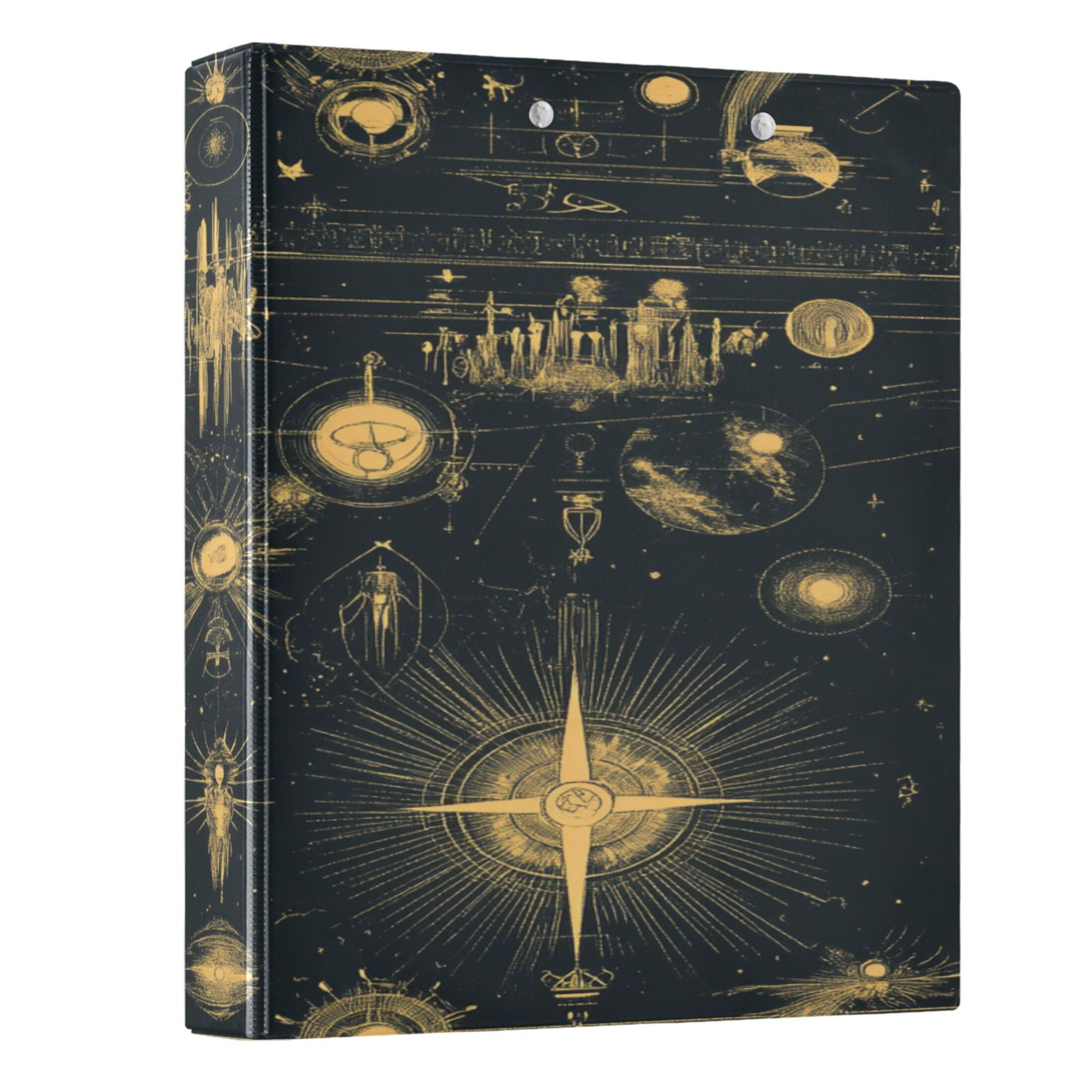 Various Symbols and Icons 3 Ring Hardcover Binders 1.5in Round Rings ...