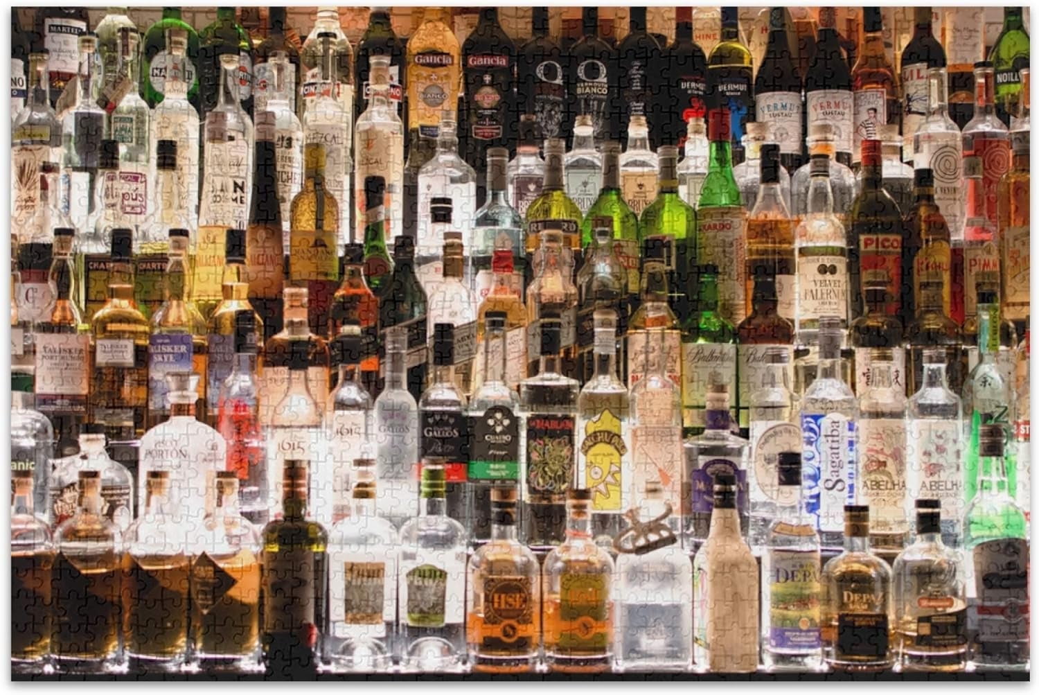 Various Whisky Bottles Jigsaw Puzzle 500 Pieces Wooden Jigsaw Puzzles ...