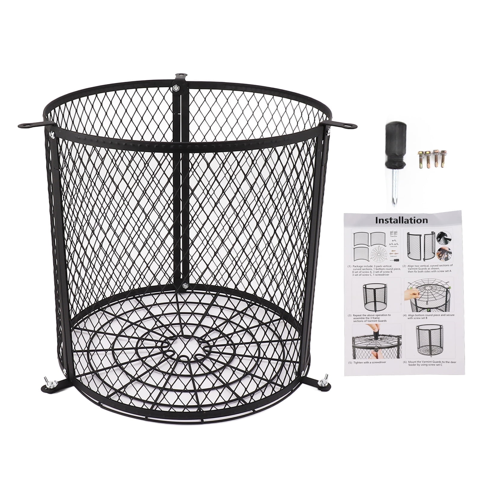 Varmint Feeder Cage, Stainless Steel Quick Lock Stable and Reliable ...