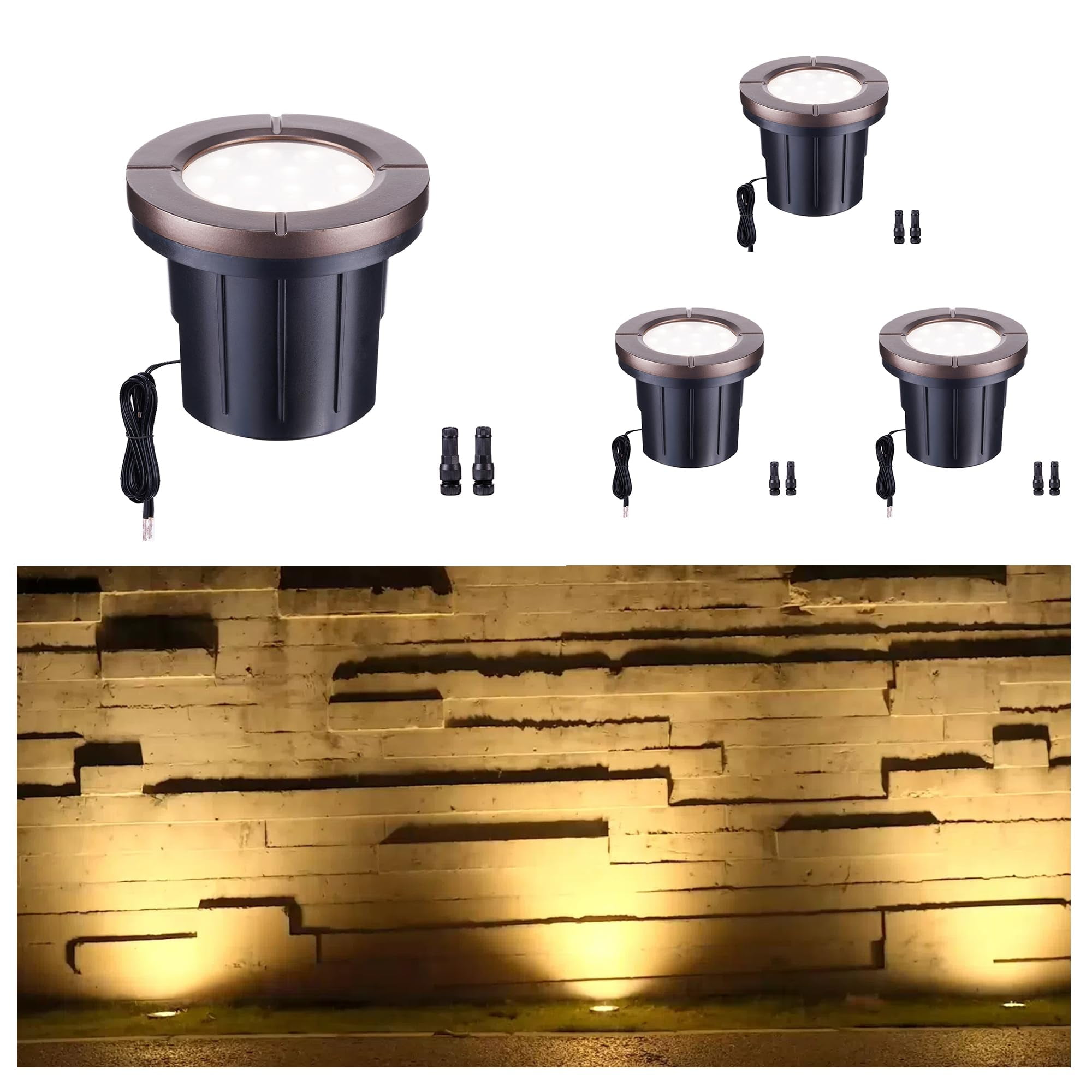 Varmtalys LED Well Light, In Ground Landscape Lights Low Voltage ...