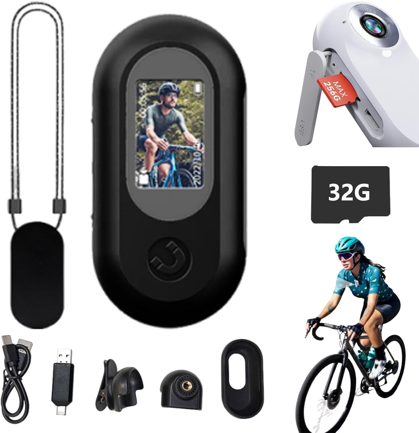 Varnock HD Action Camera, The Snap Cam, 170° Wide Thumb POV Portable ...