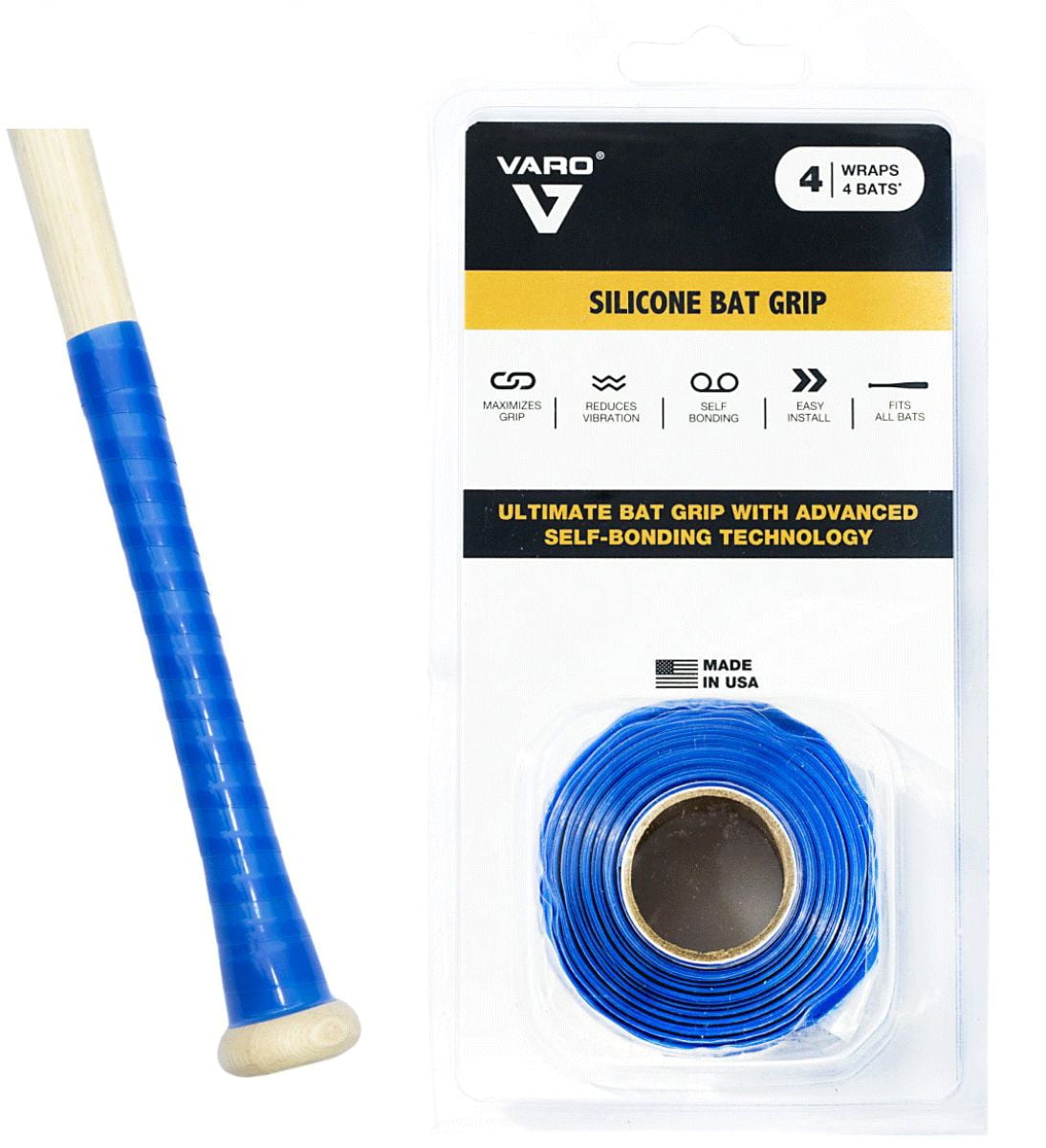 Varo Silicone Bat Grip (4-Bat Length) - Walmart.com
