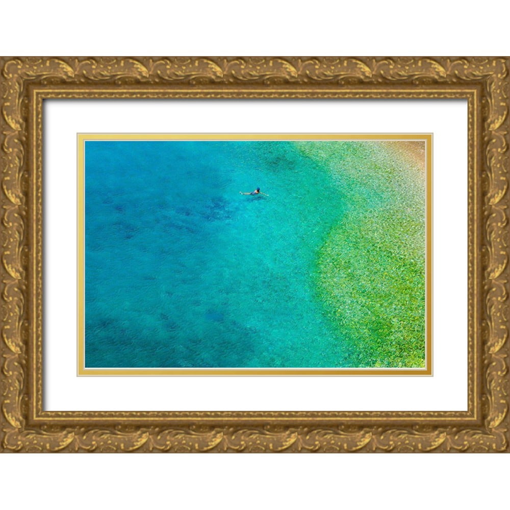 Varona, Verne 32x23 Gold Ornate Wood Framed with Double Matting Museum ...