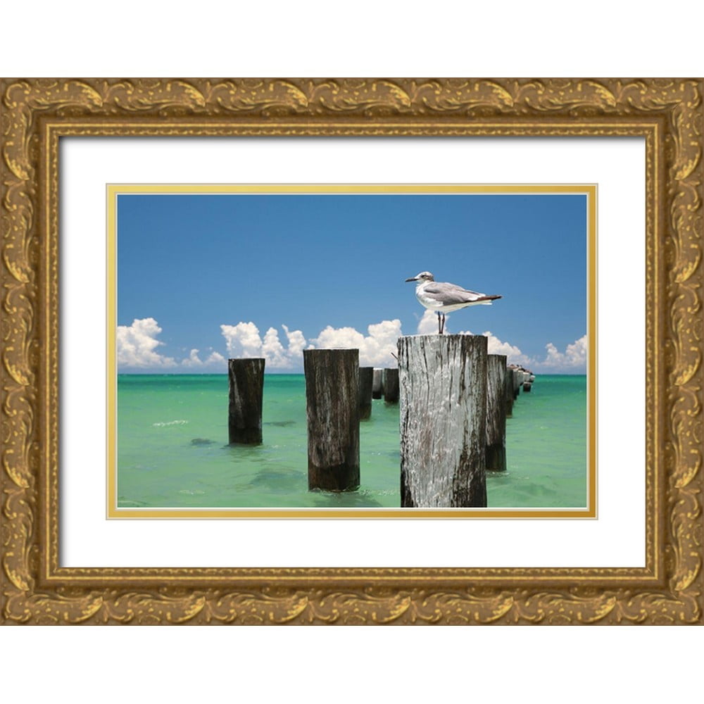 Varona, Verne 32x23 Gold Ornate Wood Framed with Double Matting Museum ...