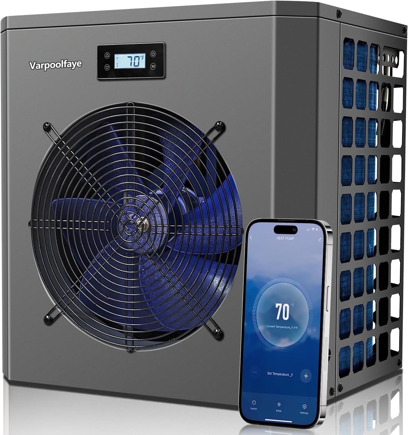 Varpoolfaye Pool Heater for Above Ground Pool 16000 BTU Heating and ...