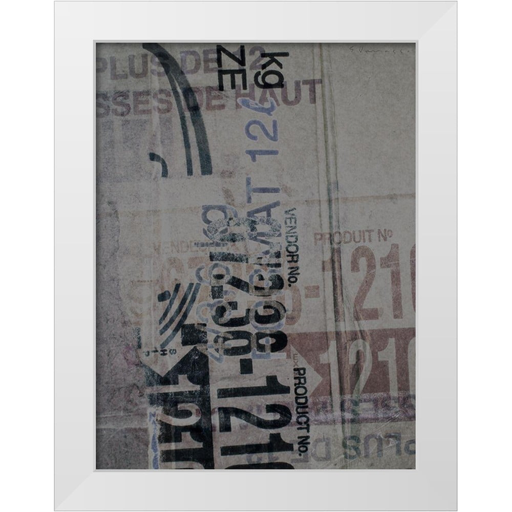 Varrasso, Enrico 19x24 White Modern Wood Framed Museum Art Print Titled ...