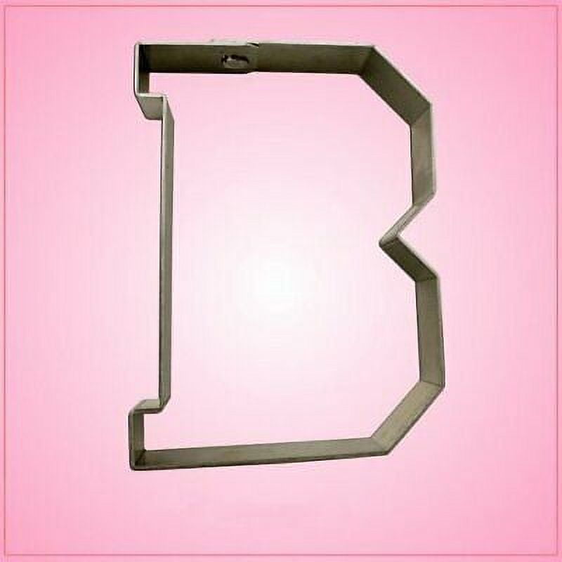 Varsity Letter B Cookie Cutter 4.25 inch (metal) aluminum - Walmart.com