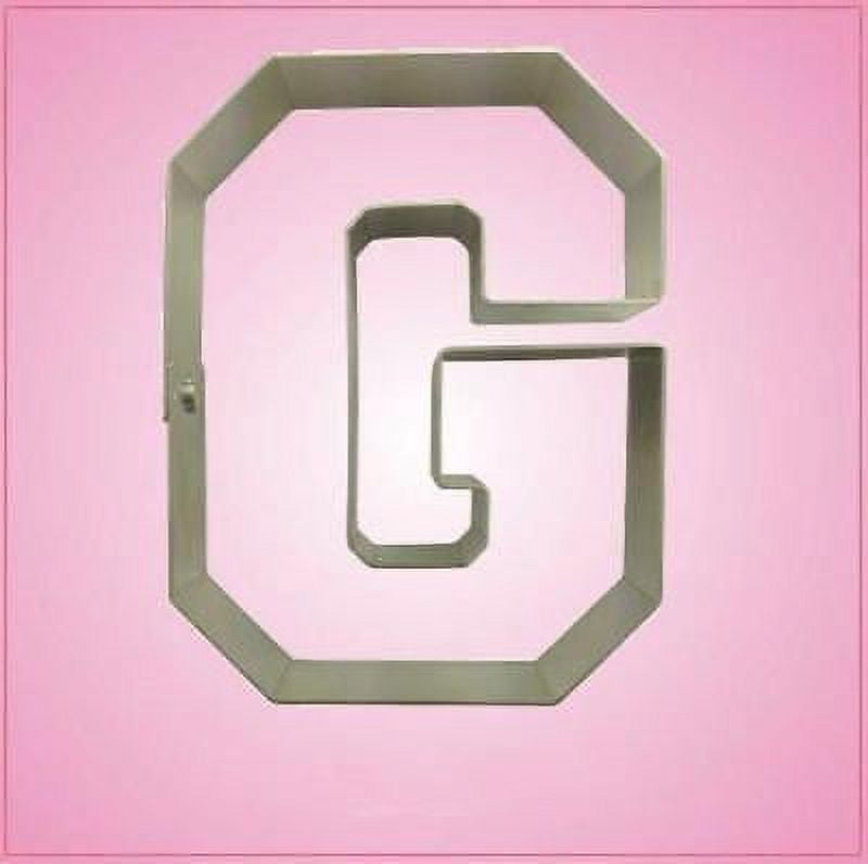 Varsity Letter G Cookie Cutter 4.25 inch metal - Walmart.com