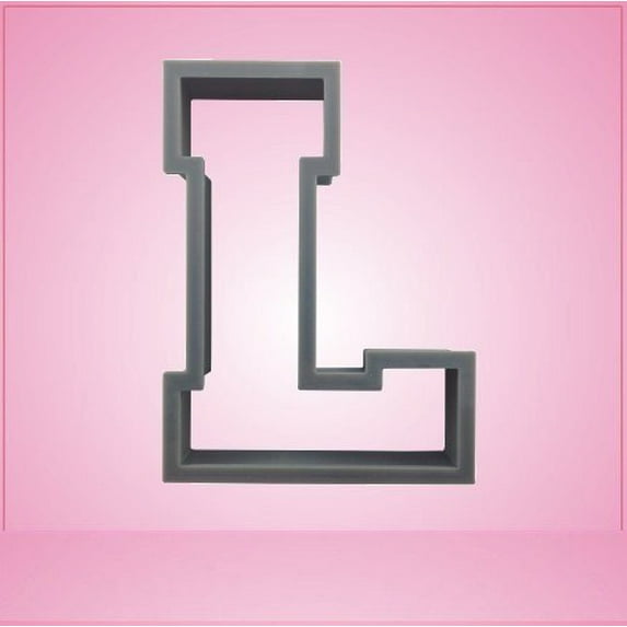 Varsity Letter L Cookie Cutter 3 Inch (Plastic) - Walmart.com