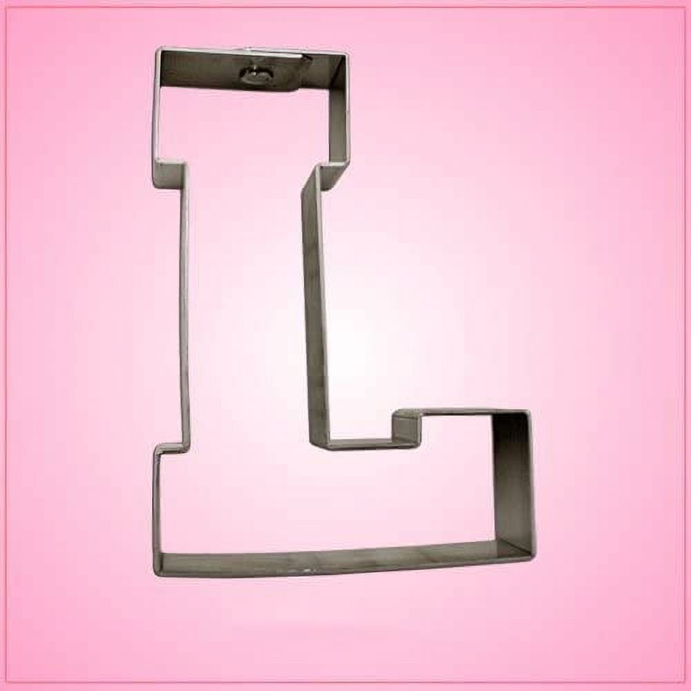 Varsity Letter L Cookie Cutter 4.25 Inch (Metal) aluminum - Walmart.com