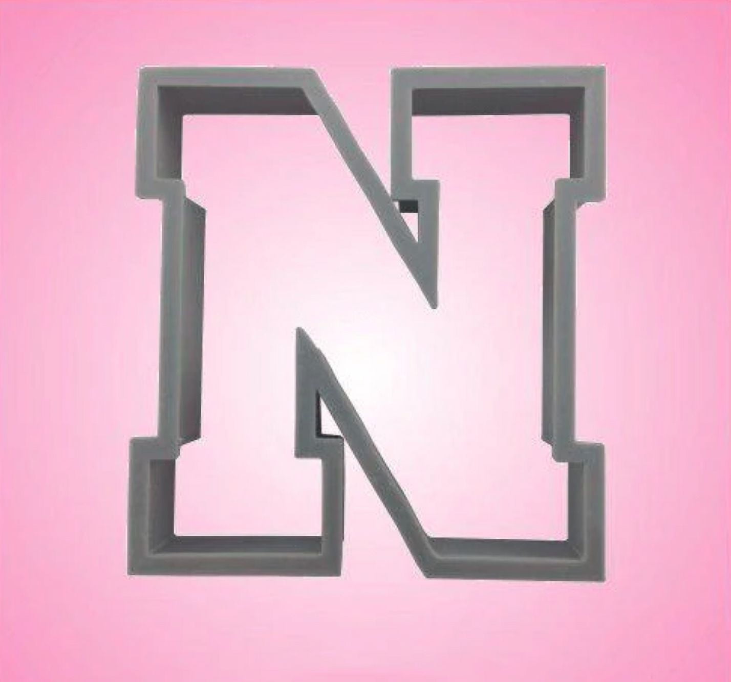 Varsity Letter N 2'' Plastic Cookie Cutter - Walmart.com