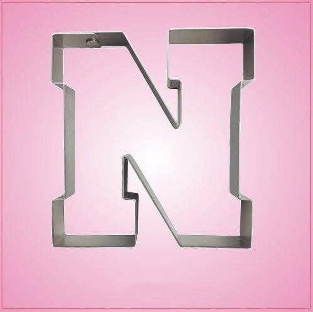 Varsity Letter N Cookie Cutter 4.25 In aluminum - Walmart.com