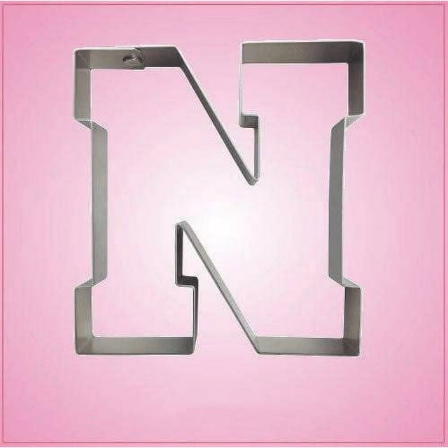 Varsity Letter N Cookie Cutter 4.25 In aluminum - Walmart.com