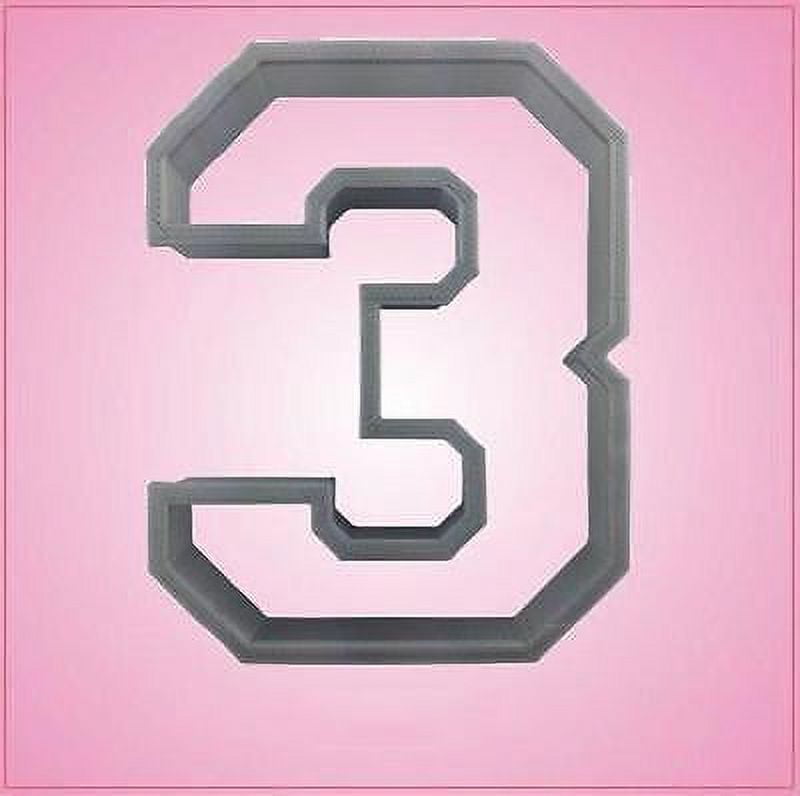 Varsity Number 3 Cookie Cutter - Walmart.com