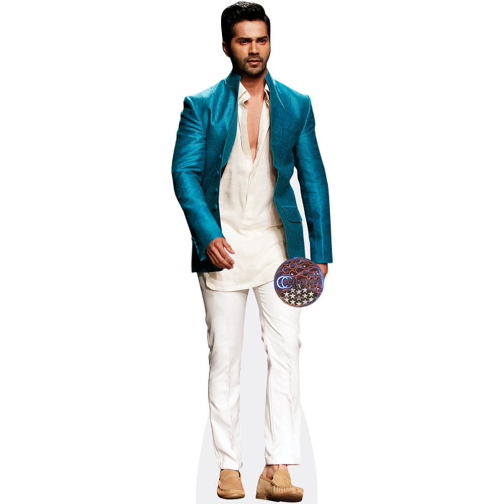 Varun Dhawan (Blue Jacket) Mini Cardboard Cutout Standee - Walmart.com