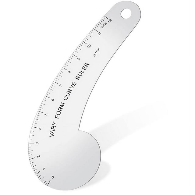 Vary Form Curve Ruler 12Inch Solid Metal French Hip for Measuring ...