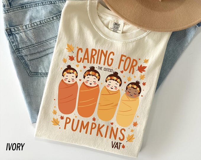 Vascular Access Nurse Fall Shirt, VAT Pumpkin T shirt, Caring for the ...