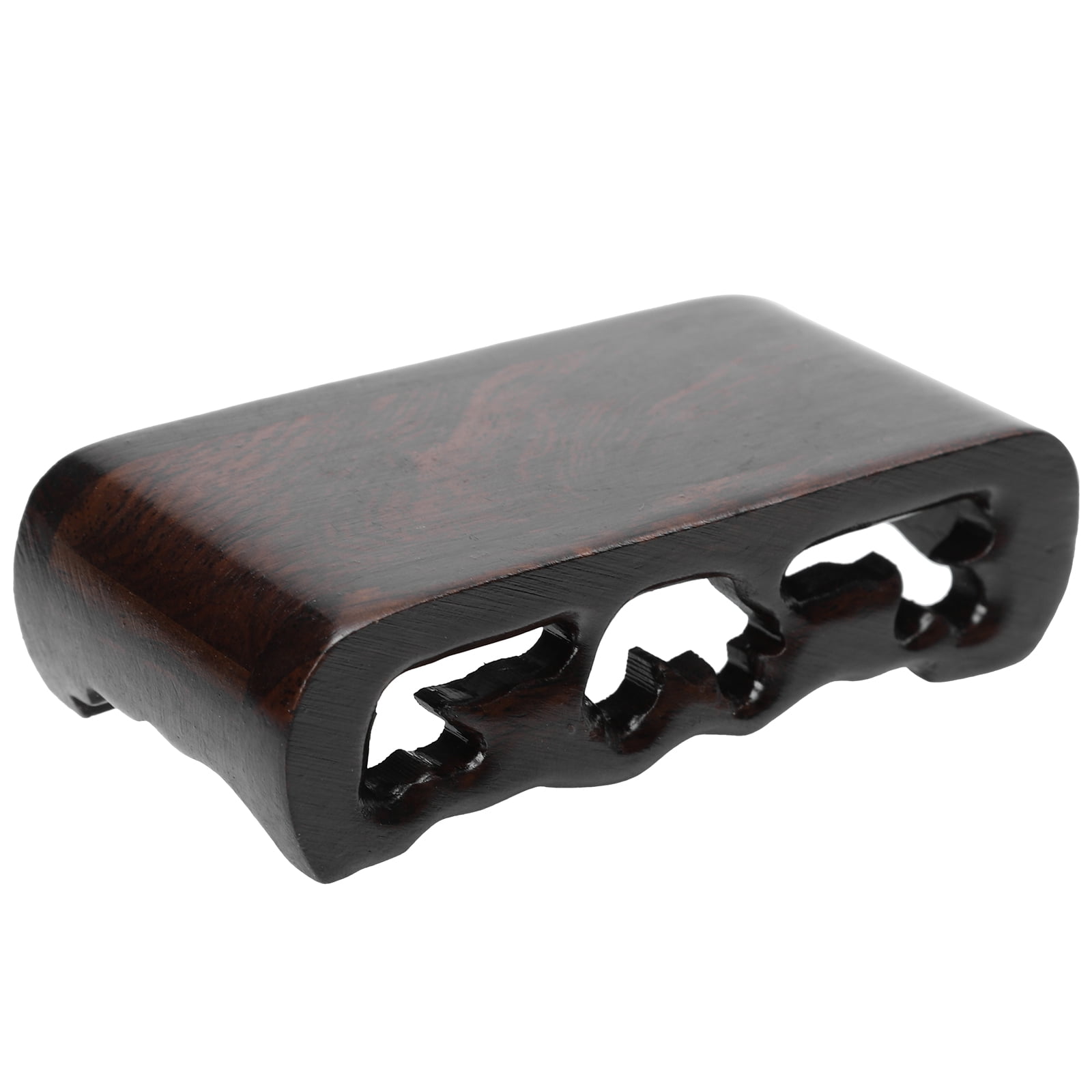 UEETEK Wood Display Stand for Home Use in Dark Brown Color Synthetic ...