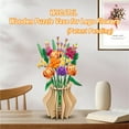 Vase For Lego Flowers - Wooden Puzzle Flower Vase For Lego Flower ...