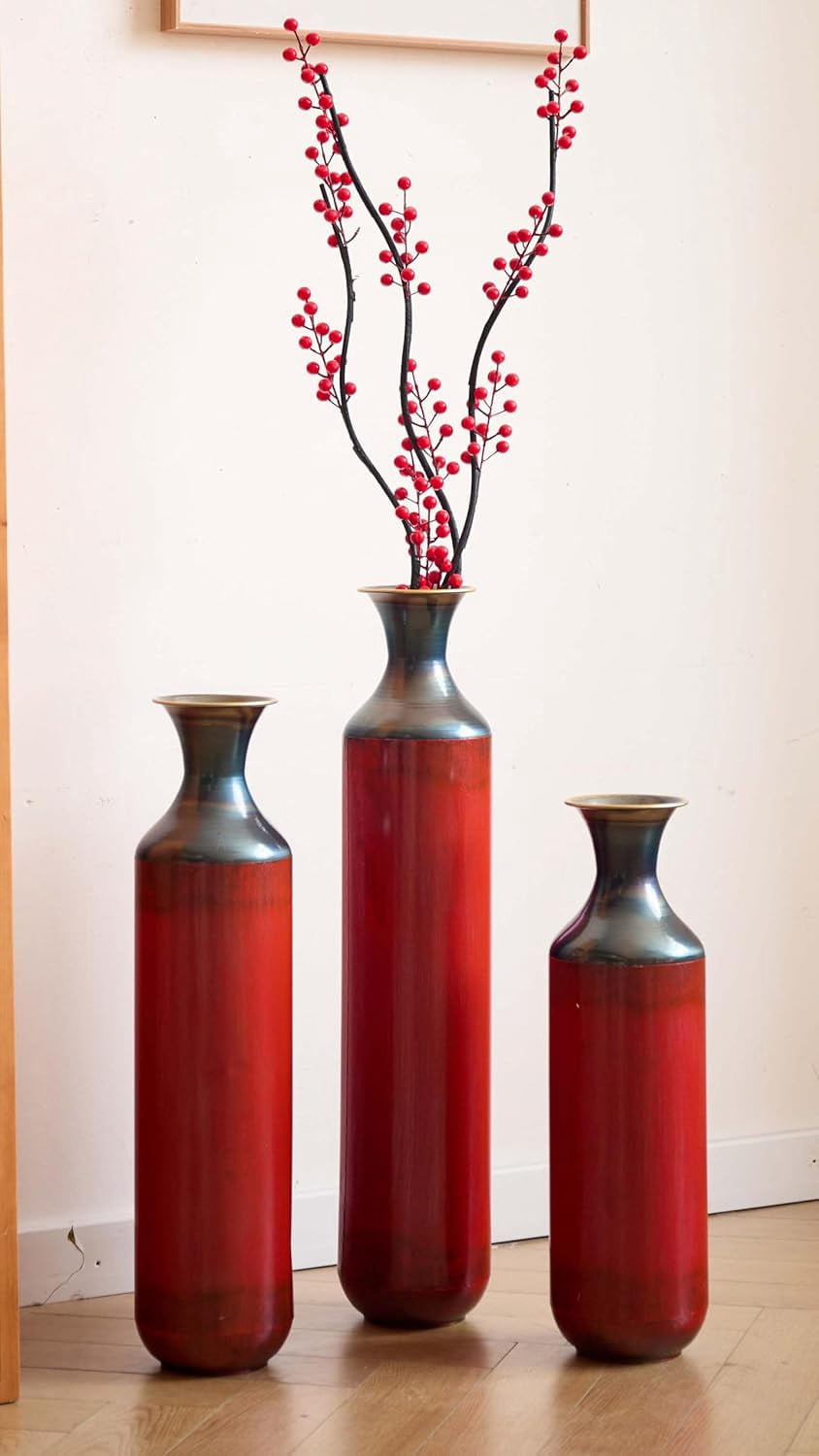Vase Set of 3, Tall Vases for Decor Living Room Floor, Floor Vases Home ...