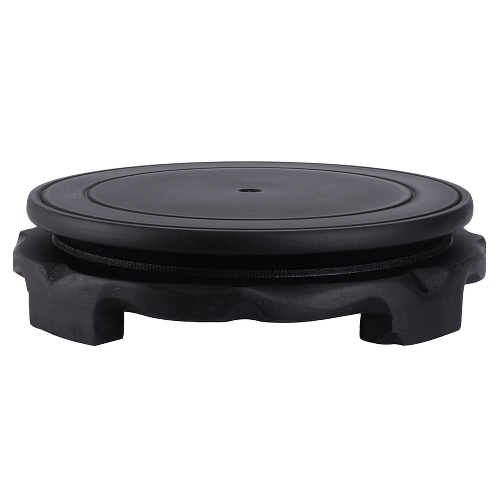 Vase Swivel Base Decor Plant Stand Wood Pedestal Stand Display Shelf ...