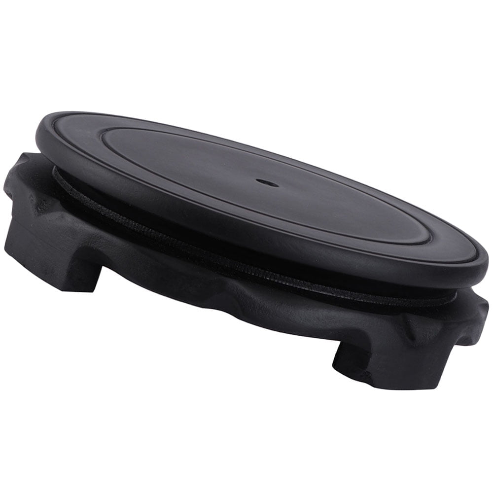 Vase Swivel Base Wood Wooden Pedestal Stand Oriental Display Plant ...