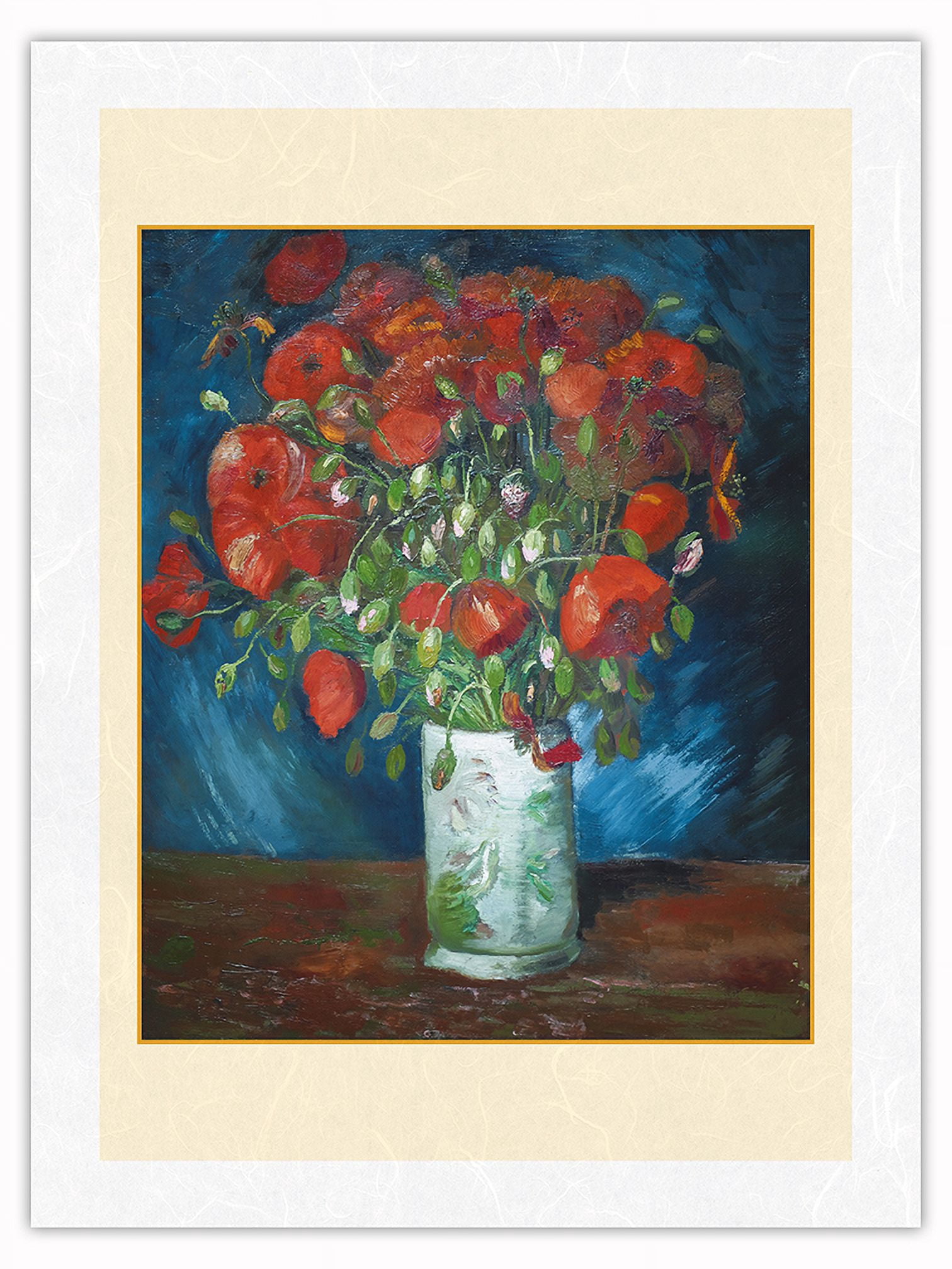Vase with Poppies - From an Original Color Painting by Vincent van Gogh ...