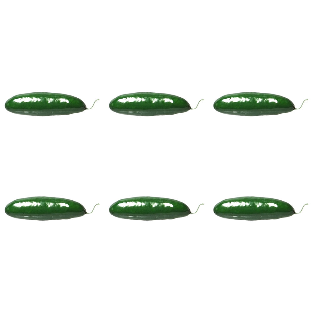 Vasefill 6-Pack Artificial Cucumber Green Decorative Vegetable Fruit ...