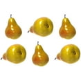 Vasefill 6-Pack Artificial Green Red Pear Pears Fruit Six Pieces Faux Fake Pera - Walmart.com
