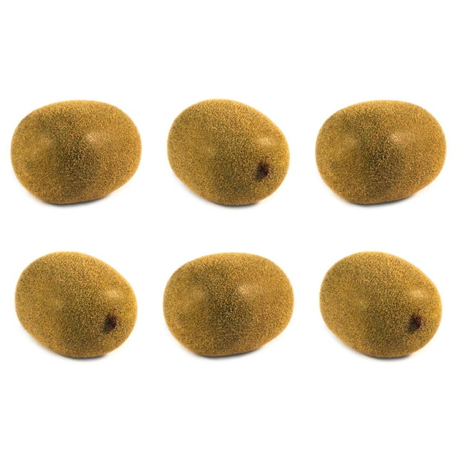 Vasefill 6-Pack Artificial Kiwi Round Plastic Kiwifruit Fruit Six ...