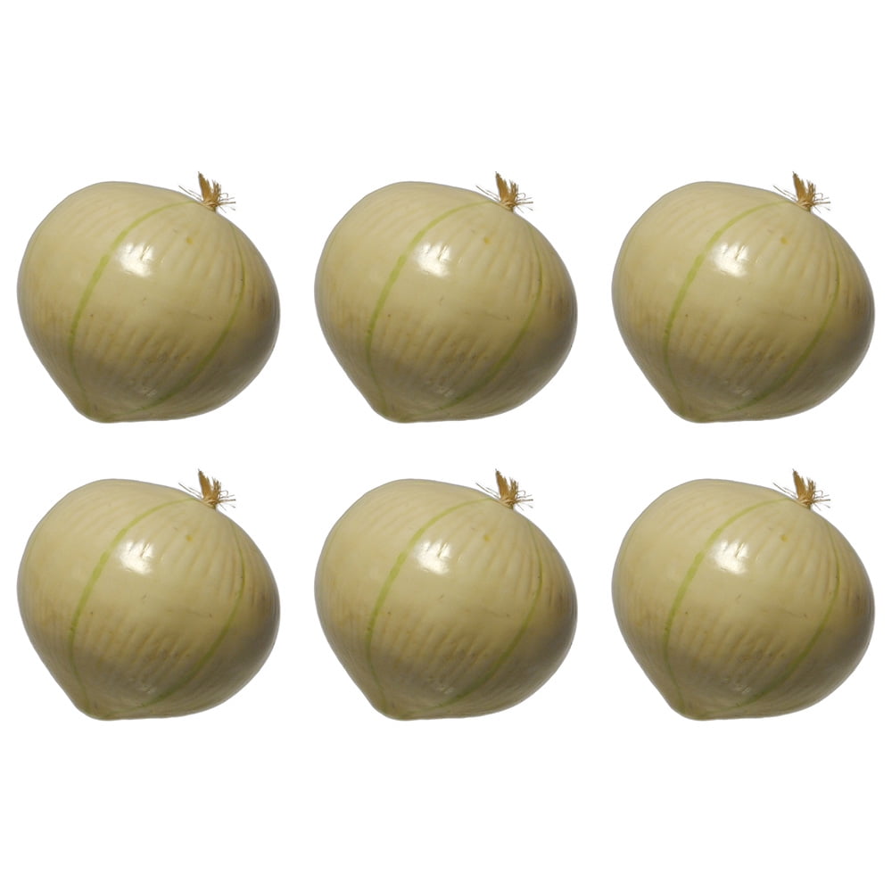Vasefill 6-Pack Artificial Onion White Decorative Onions Vegetable ...
