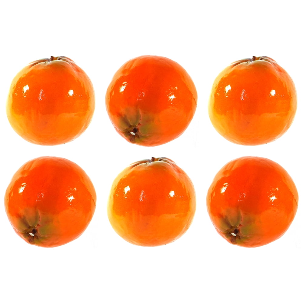 Vasefill 6-Pack Artificial Orange Oranges Fruit Six Pieces Faux Fake ...