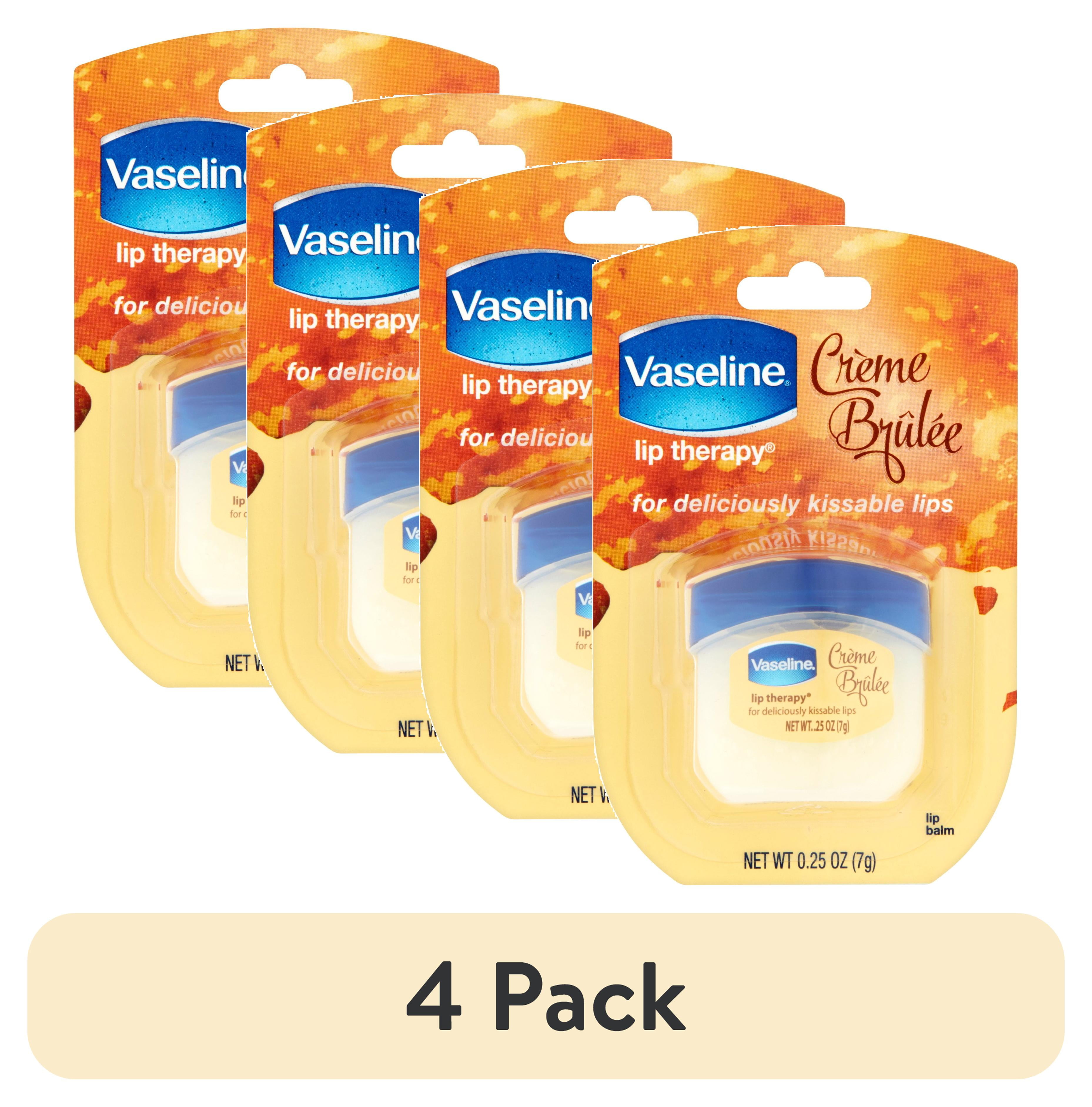 (4 pack) Vaseline Creme Brulee Lip Therapy Lip Balm, 0.25 oz - Walmart.com