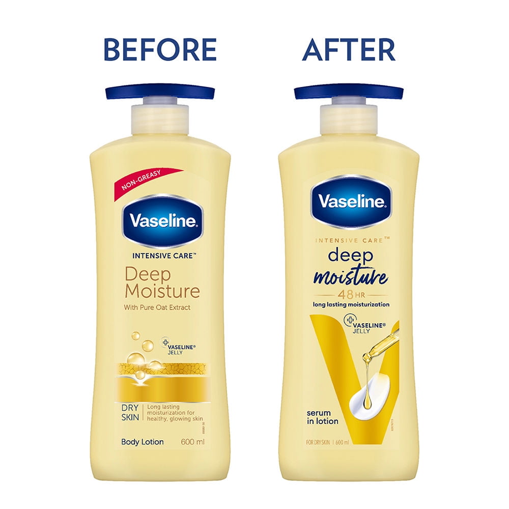 Vaseline Deep Moisture Body Lotion 600 ML X 2 (1200 g) - Walmart.com