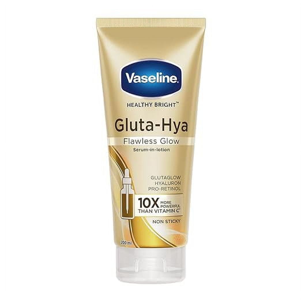 Vaseline Gluta-Hya Flawless Glow, 200ml Each (Pack of Two), Serum-In ...