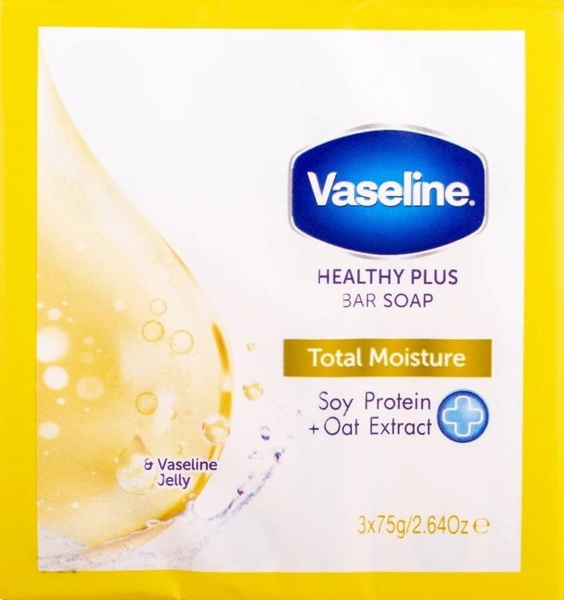 Brandclub - Vaseline Healthy Plus Bar CI30Soap Total Moisture - 3 x 75 gram