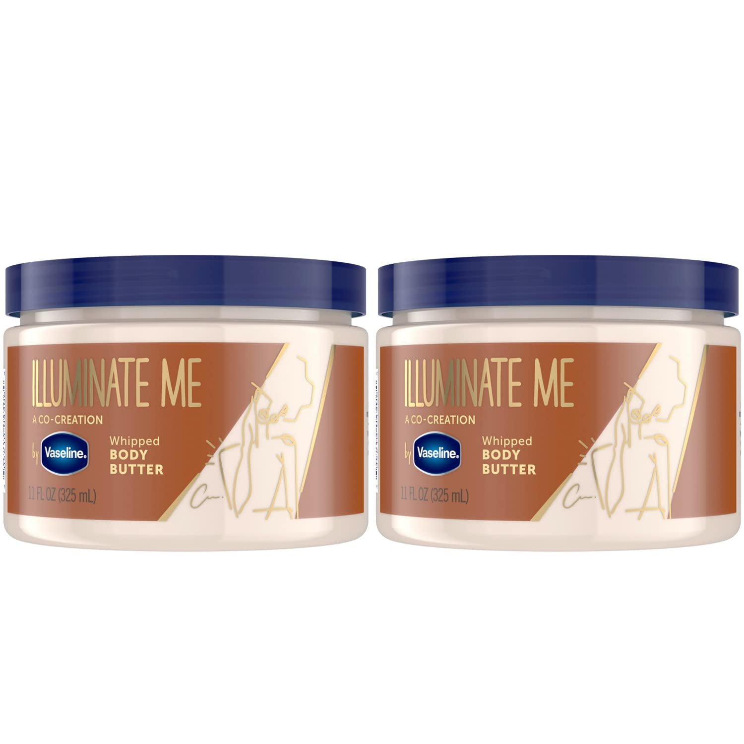 Vaseline, Illuminate Me Whipped Body Butter, 11 Oz, 2-Pack - Walmart.com