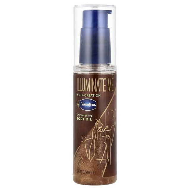 Vaseline, Illuminate Me, Shimmering Body Oil, 3.3 fl oz Pack of 2 ...