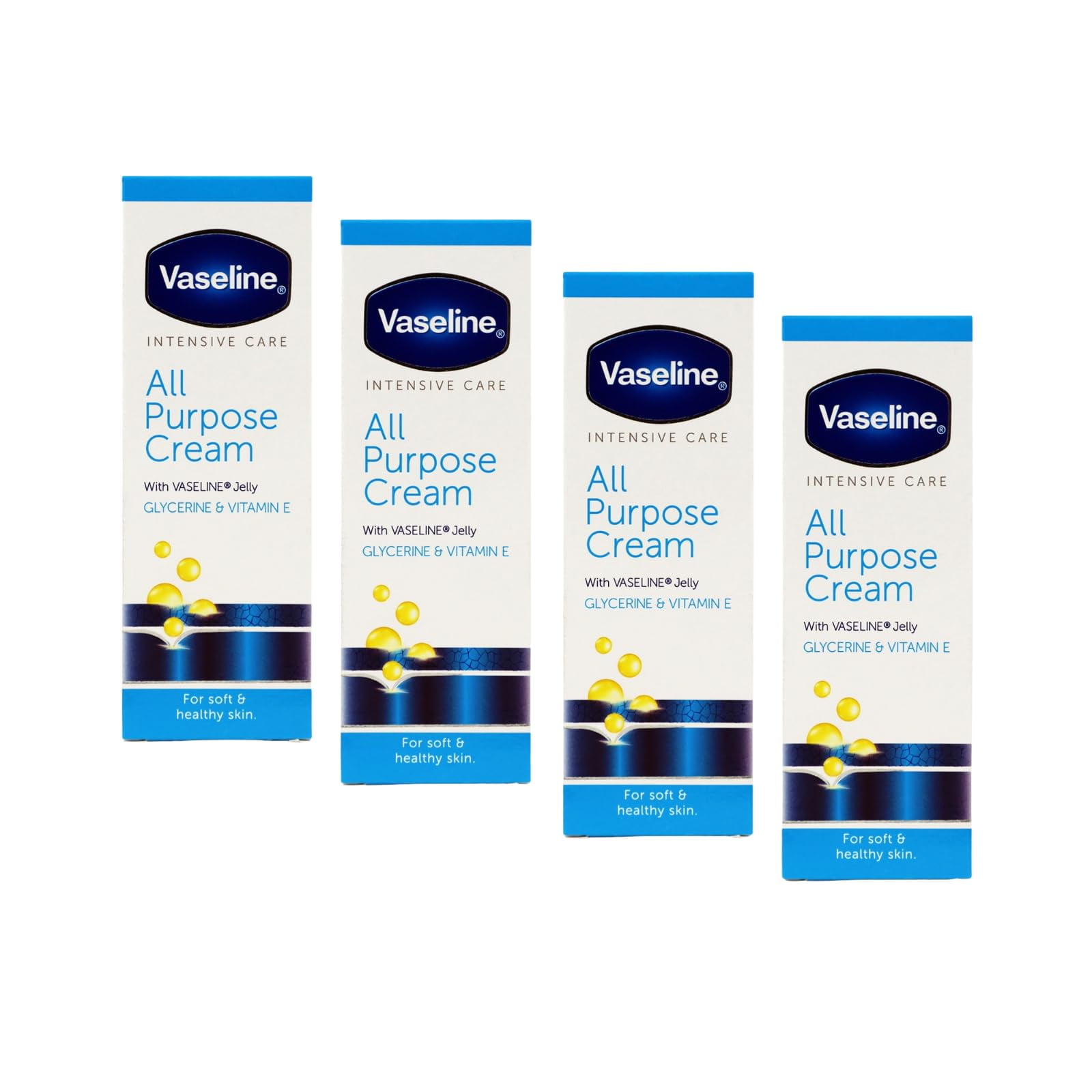 Vaseline Intensive Care All SBF3 Purpose Cream, Cracked Skin Relief, 4 ...