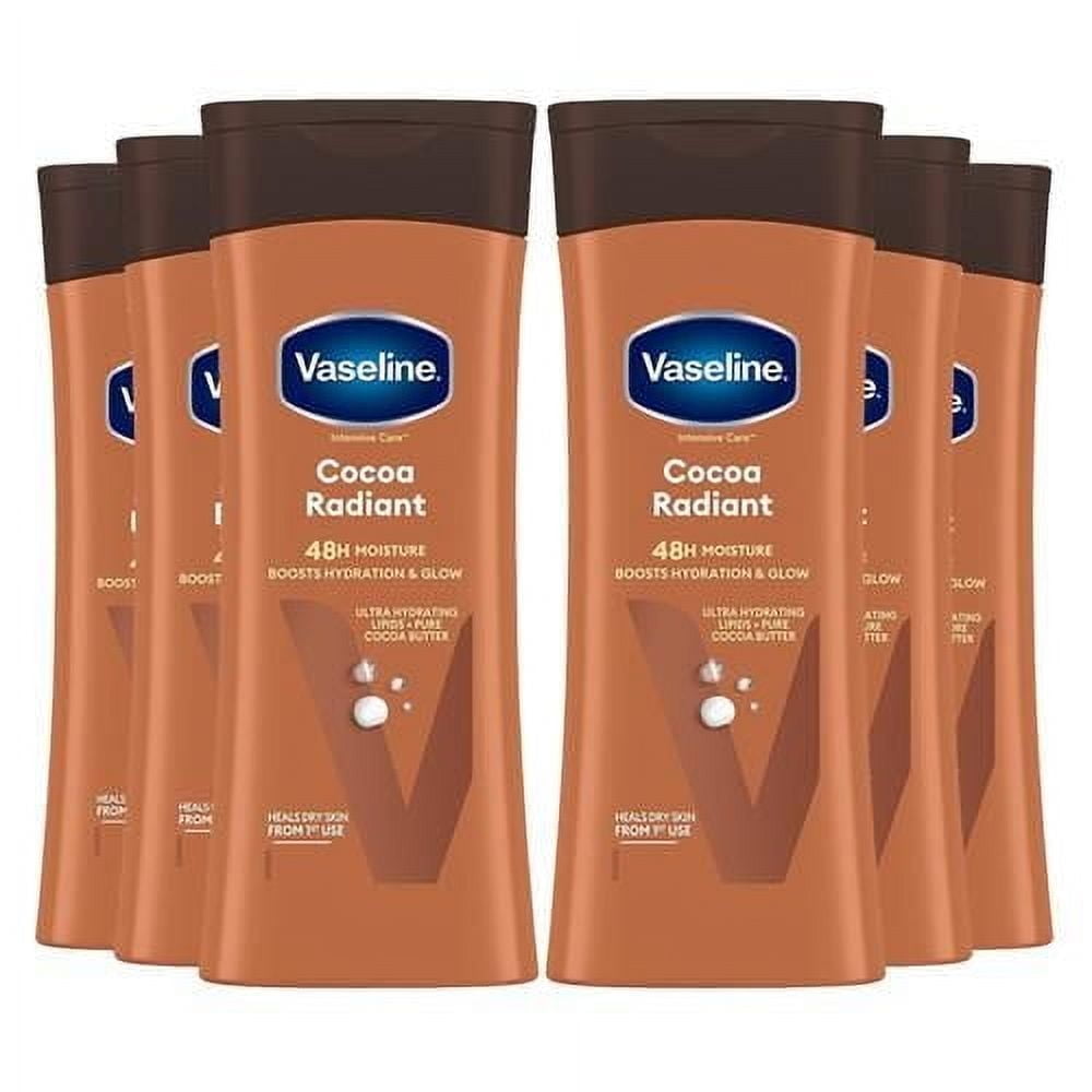 Vaseline Intensive Care Body Lotion, Cocoa Radiant, Pack Of 6, (13.53 ...