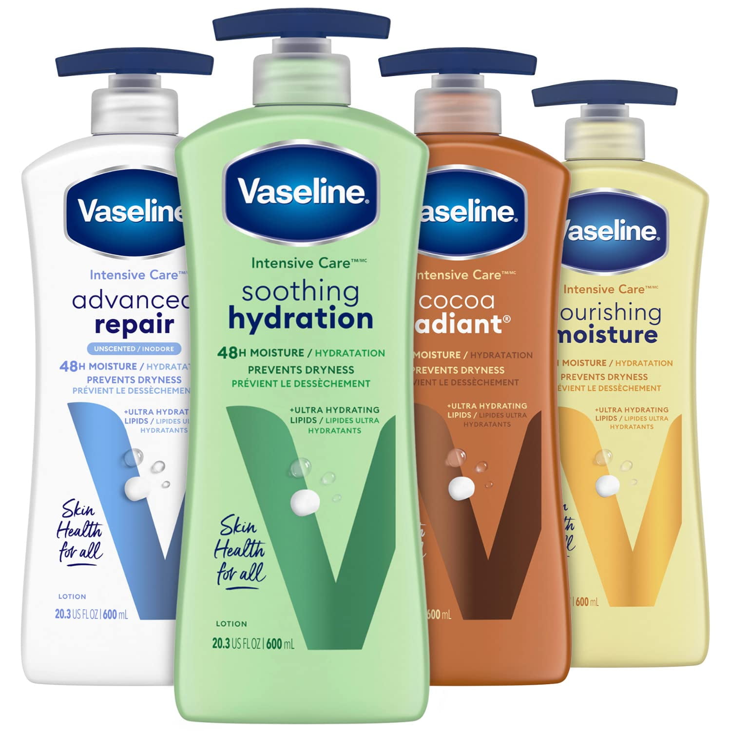 Vaseline Intensive Care Body Lotion for Women & Men - Ultra-Hydrating ...