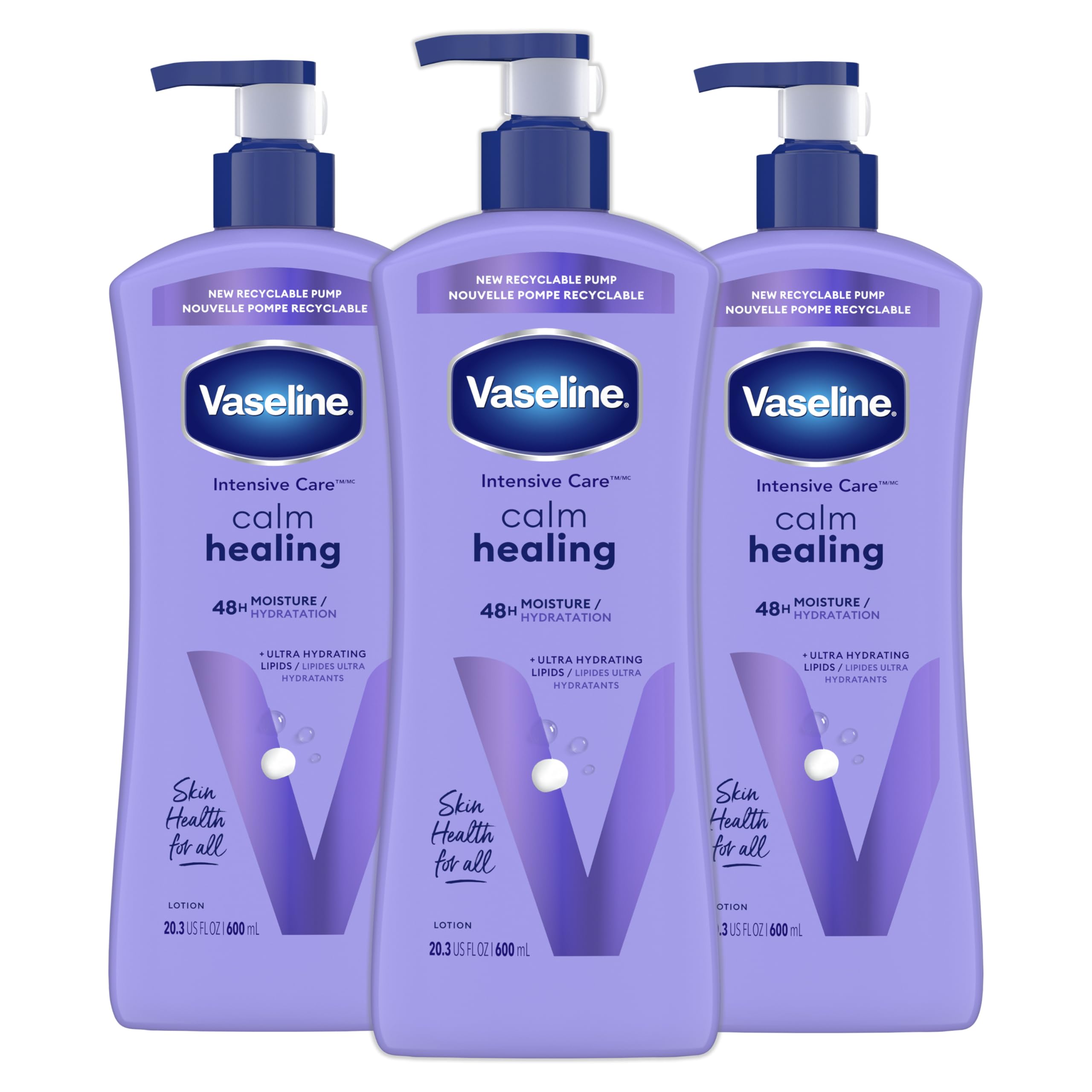 Vaseline Intensive Care Calm IRF13 Healing Body Lotion 3 count for Dry ...