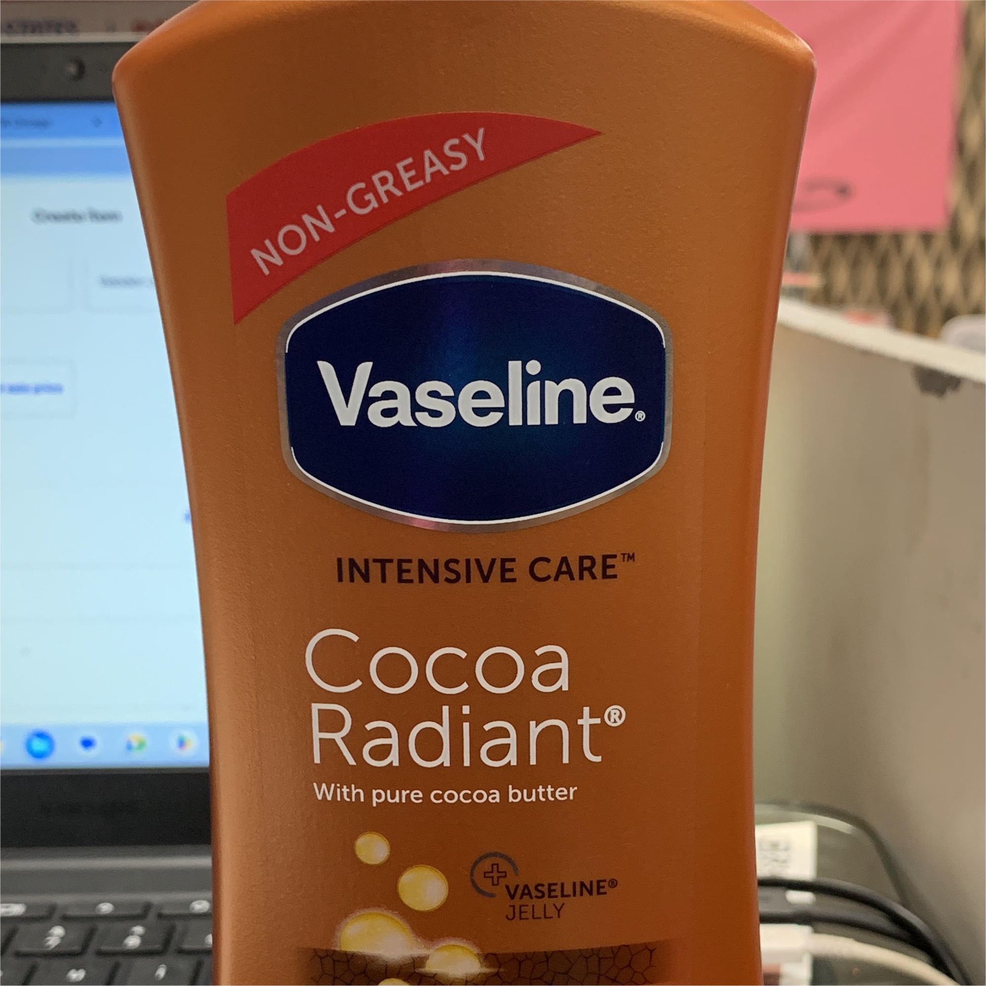 Vaseline Intensive Care Cocoa Radiant Pure Cocoa Butter Body Lotion ...