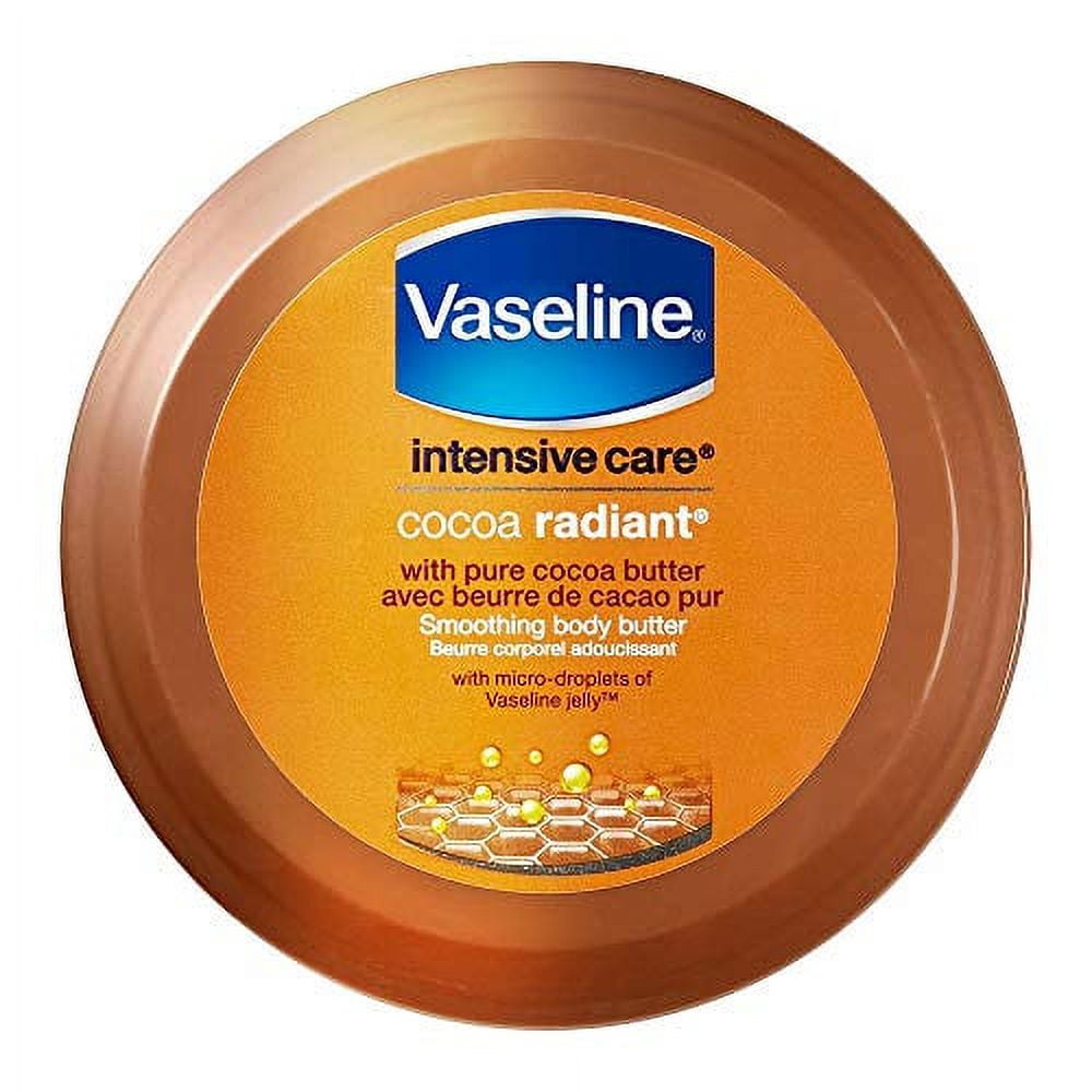Vaseline Intensive Care Cocoa Radiant Smoothing Body Butter with Pure ...