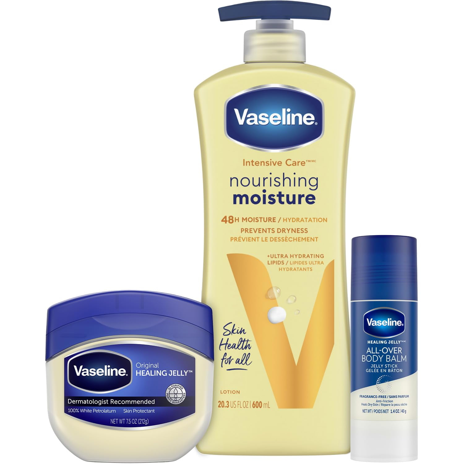 Vaseline Intensive Care Essential Healing Body Lotion, 20.3 oz, Bundled ...