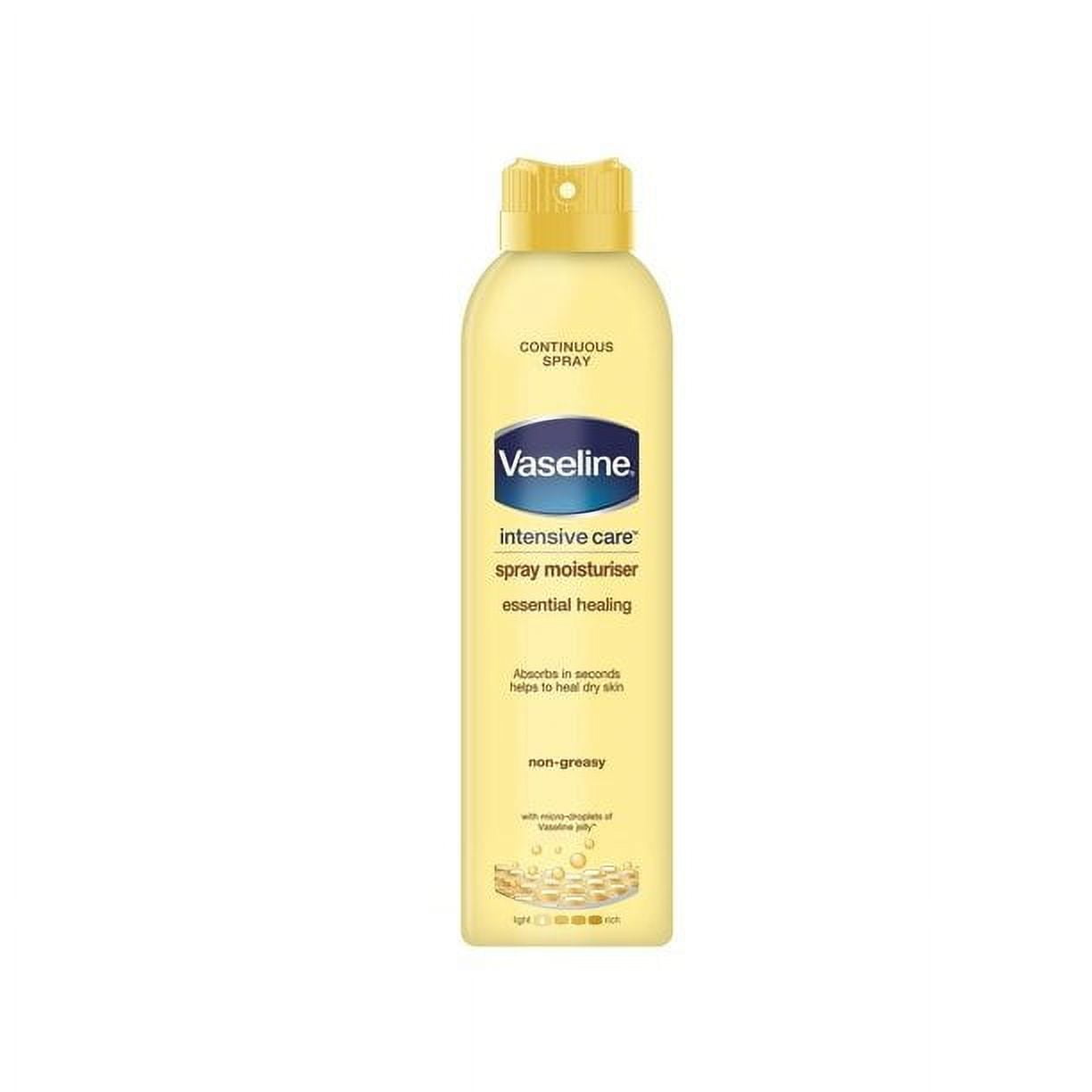 Vaseline Intensive Care Essential Healing Lotion, 190 ml Moisturizer Spray (Pack of 3) - Walmart.com