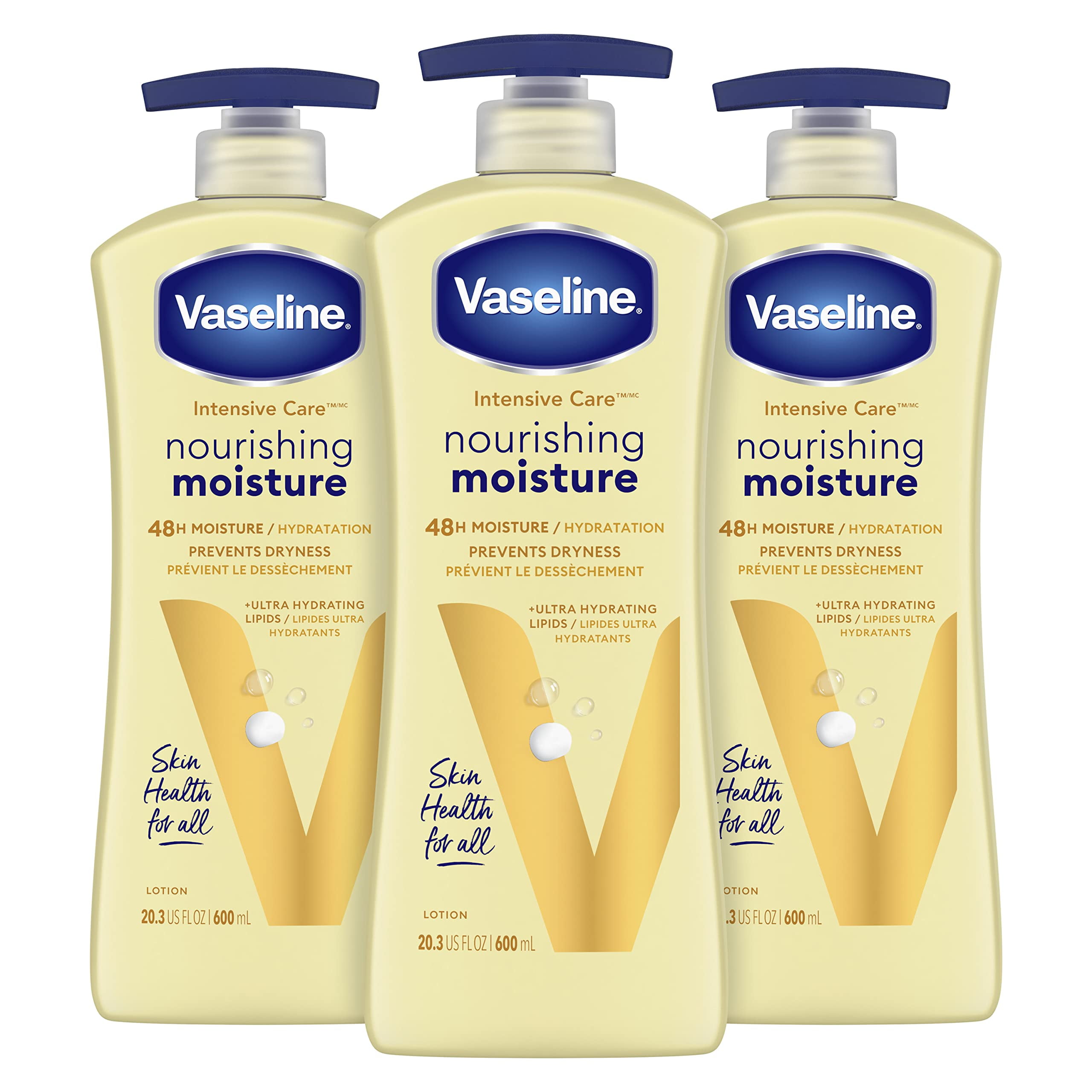 Vaseline Intensive Care Nourishing Moisture Body Lotion for Dry Skin, Made with Ultra-Hydrating ...