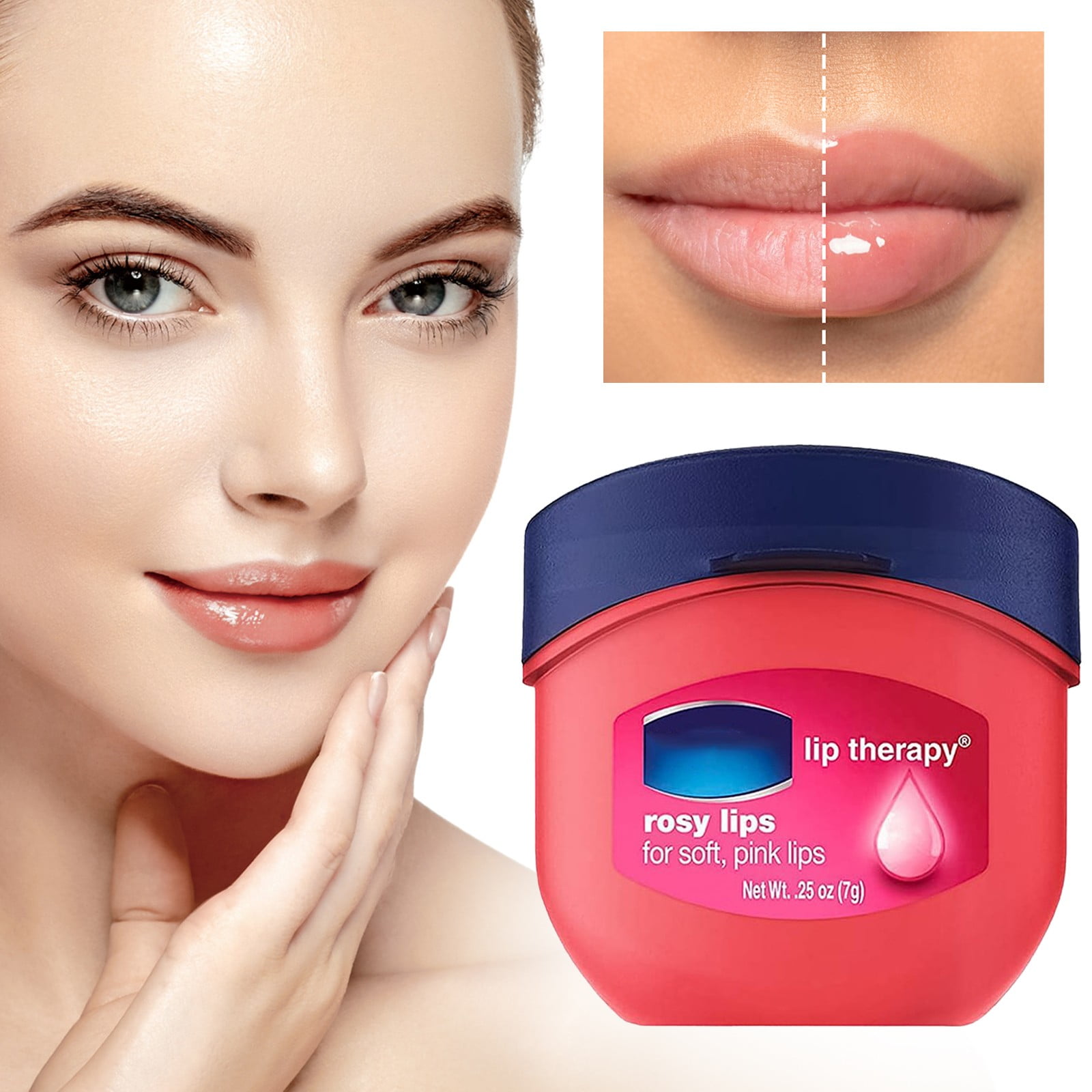 Vaseline Lip Balm Hydrating Moisturizing Lip Balm 7G Rose - Lip Lip Balm for Women Moisturizing ...