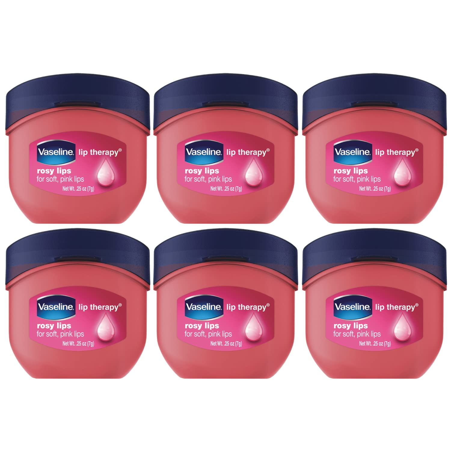 Vaseline Lip Therapy Lip Balm Mini, Rosy Lips | Lip Repair In A ...